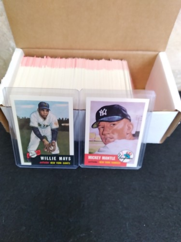 1991 (1953) Topps Archives Baseball Complete 1-337 (330) Set. Mantle ...