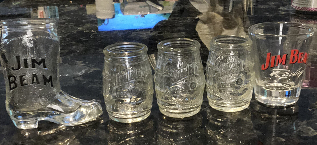 5x Vintage Jim Beam Shot Glasses | eBay