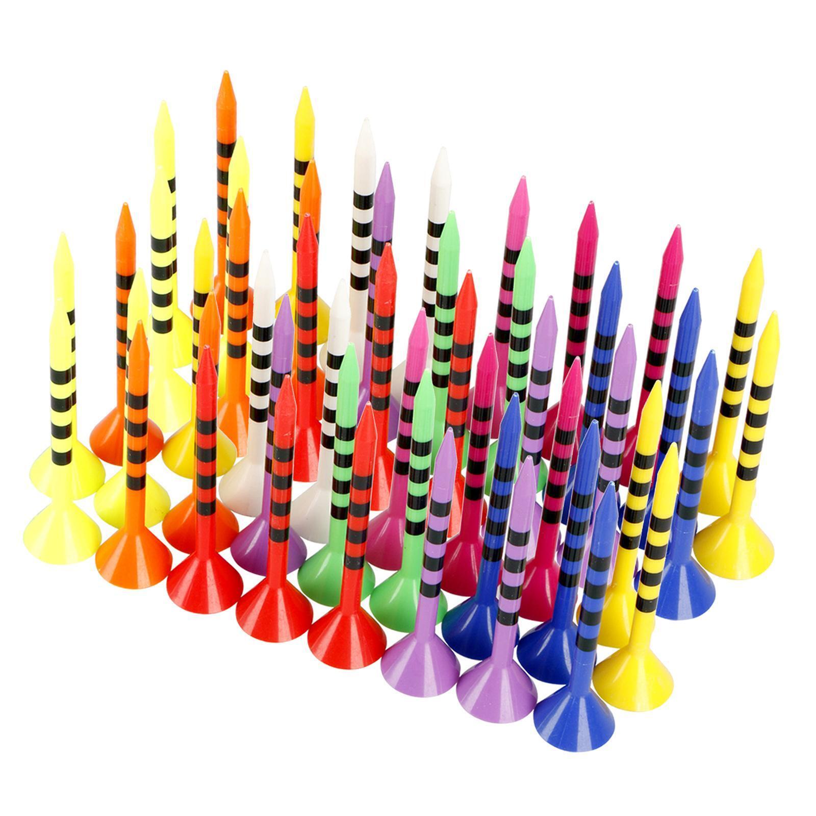 50Pcs Golf Tees Portable Lightweight Hitting Outdoor Practice Tool Golf ...