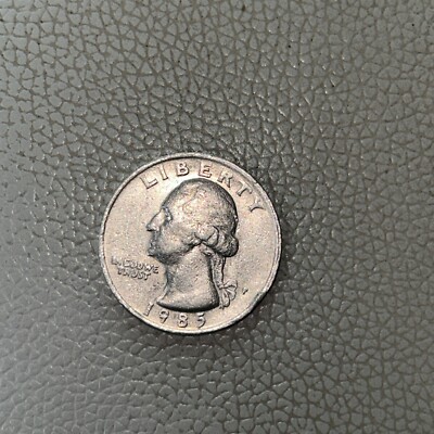 1985 P Washington Quarter with Obverse Errors, Die Chip & Slightly ...