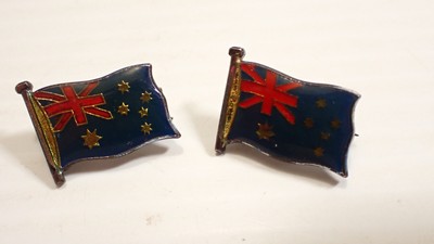 Vintage Australian Flag Enamel Badges - Swann & Hudson Made in ...