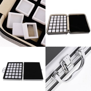 Zipper Jewellery Gem Gemstone Storage Collection Display Box Case ...