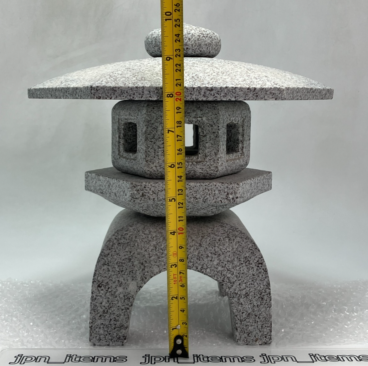 Gray Stone Lantern Yukimi Tourou Small Granite Japanese Garden Ornament ...