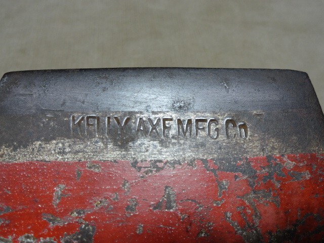 Kelly Ax w/ Label Broad Hewing Original Paint Kelly Axe Mfg Co. Hand ...