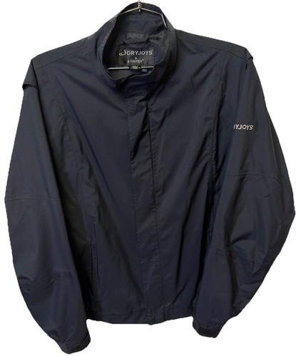 DryJoys By FootJoy Black Jacket Men’s Size Large Golf Outdoor Rain Full ...