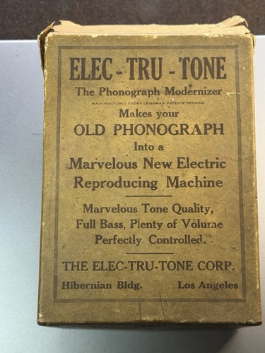 Vintage Elec-Tru-Tome Phonograph Modernizer In Box | eBay