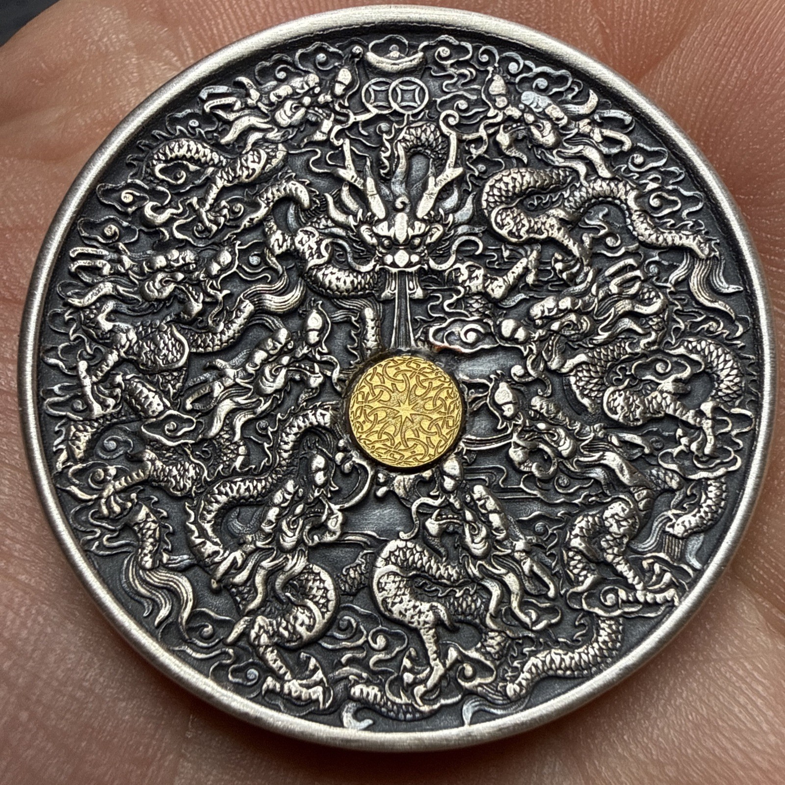 Lucky Rips Series 8 TD Mint 2oz Silver + .5g Gold “FUZANGLONG” Coin ...