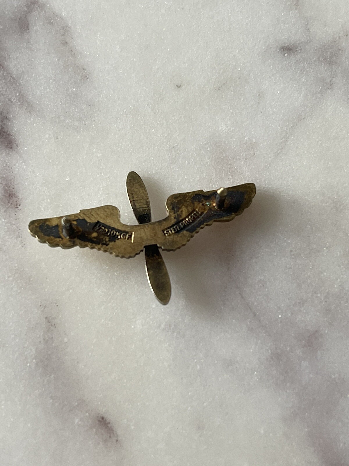 VINTAGE WWII ERA STERLING SILVER AND GOLD FILL USAF AIR FORCE PILOTS ...
