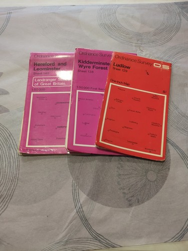ordnance survey maps job lot- Sheet 129- 149- 138 | eBay UK