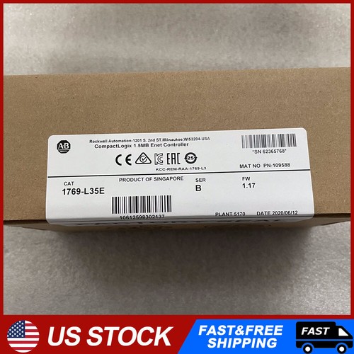 New Allen-Bradley 1769-L35E SER B CompactLogix 1.5 MB ENet Controller ...