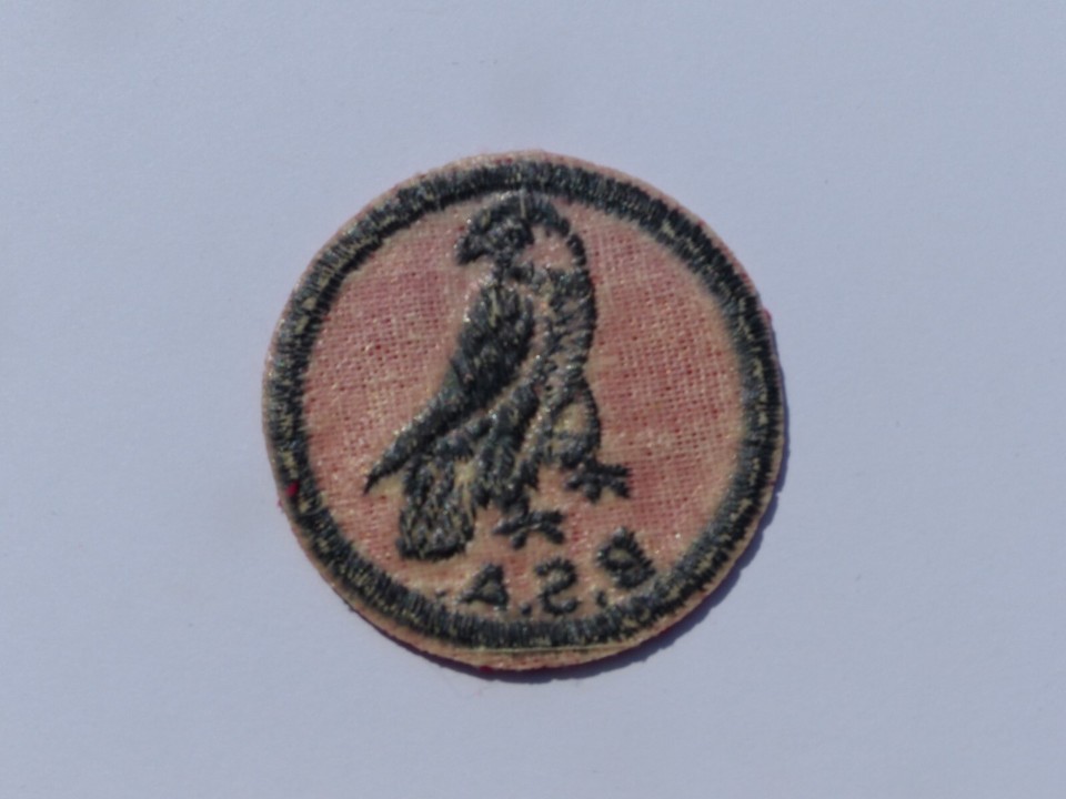 Vintage Falcon Hawk Patrol BSA Boy Scout Red Twill White Glue Gauze ...