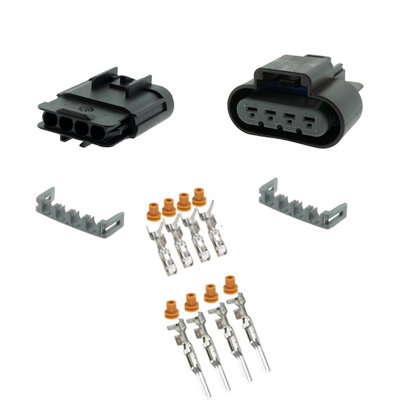 DELPHI GT 280 SERIES CONNECTOR SET OR KIT 4 CONDUCTOR OR 4 PIN 16-12 ...