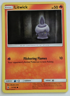 Litwick 11/145 - Pokémon TCG - SM Guardians Rising Common | eBay