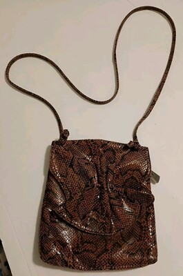 Vintage Snake Print Purse By Liza Ganz | eBay