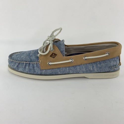 Sperry Original 2-Eye Light Blue/Brown STS14900 Men's SZ 10 | eBay