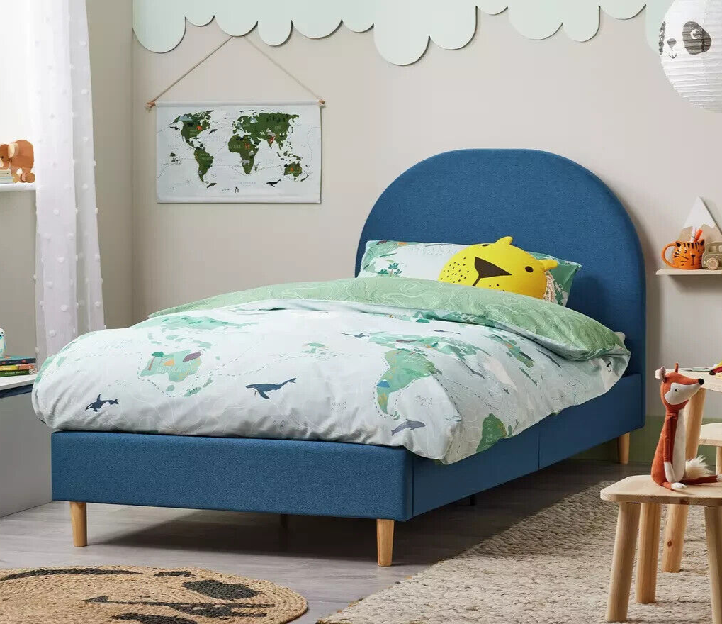 Habitat Olivia Single Bed Frame - Blue | Sturdy Modern Bed Kids Teens ...