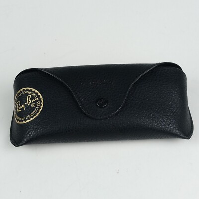 Ray Ban Sunglasses Eyeglasses Snap Case Soft Shell Pouch Black Travel ...