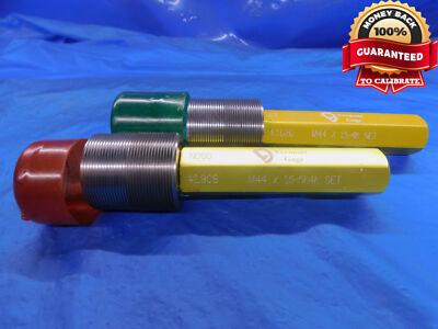 M44 X 1.5 5h4h VERMONT SET THREAD PLUG GAGE 44.0 GO NO GO PD'S = 43.026 ...