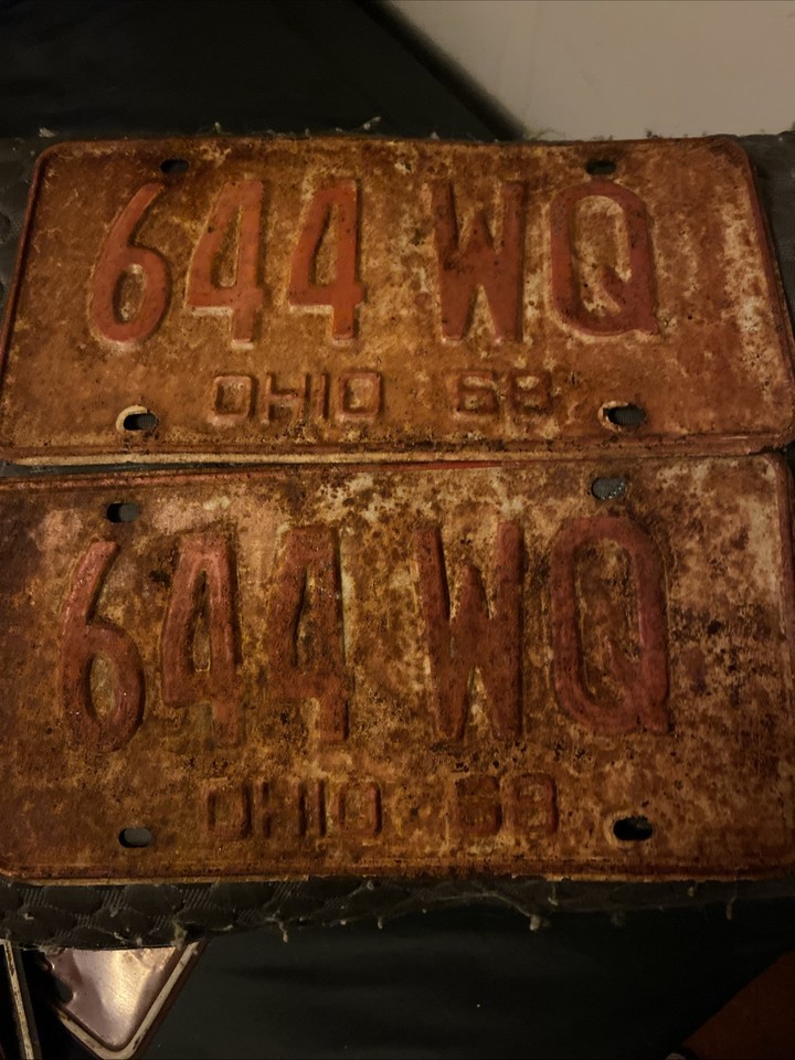 1968 Ohio License Plate | eBay