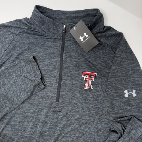 Under Armour Texas Tech Red Raiders Quarter Zip Pullover Men's 2XL Gray ...