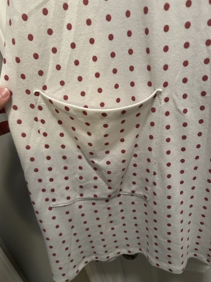 Luluroe Sarah XL Cardigan White w/ Red Dots | eBay