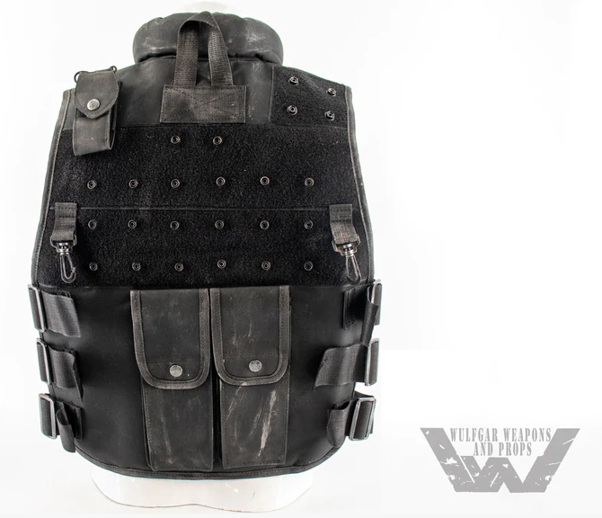 Tactical Assault Vest Costume Cosplay Police Weathered Riot Gear SWAT ...