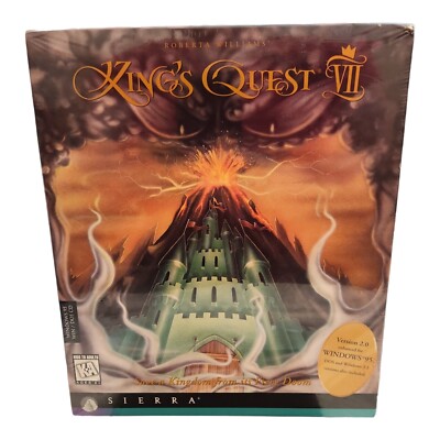 Kings Quest 7 VII Bix Box IBM PC New Sealed VGA PC Game Near Mint ...
