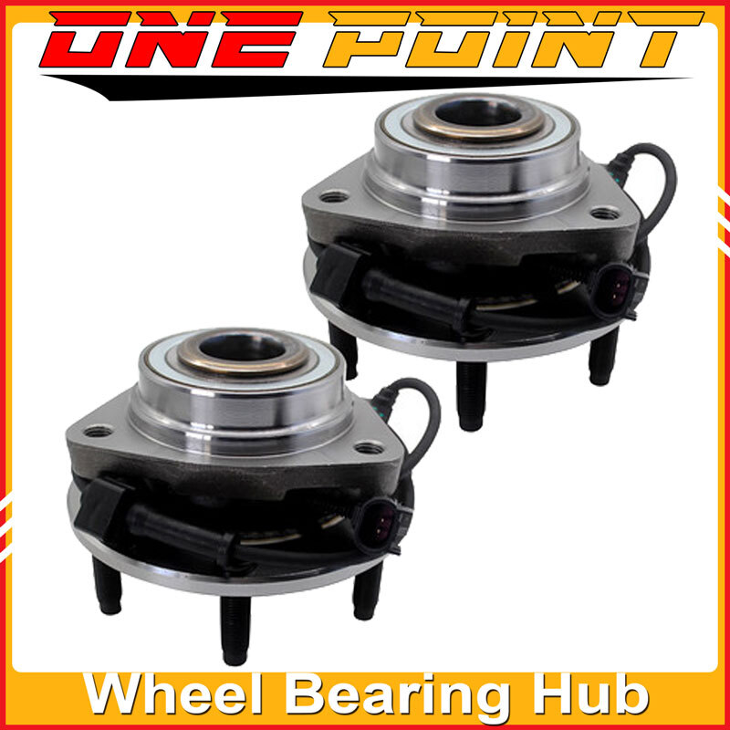 Pair Front Wheel Bearings & Hubs for 02-09 Chevy Trailblazer GMC Envoy ...