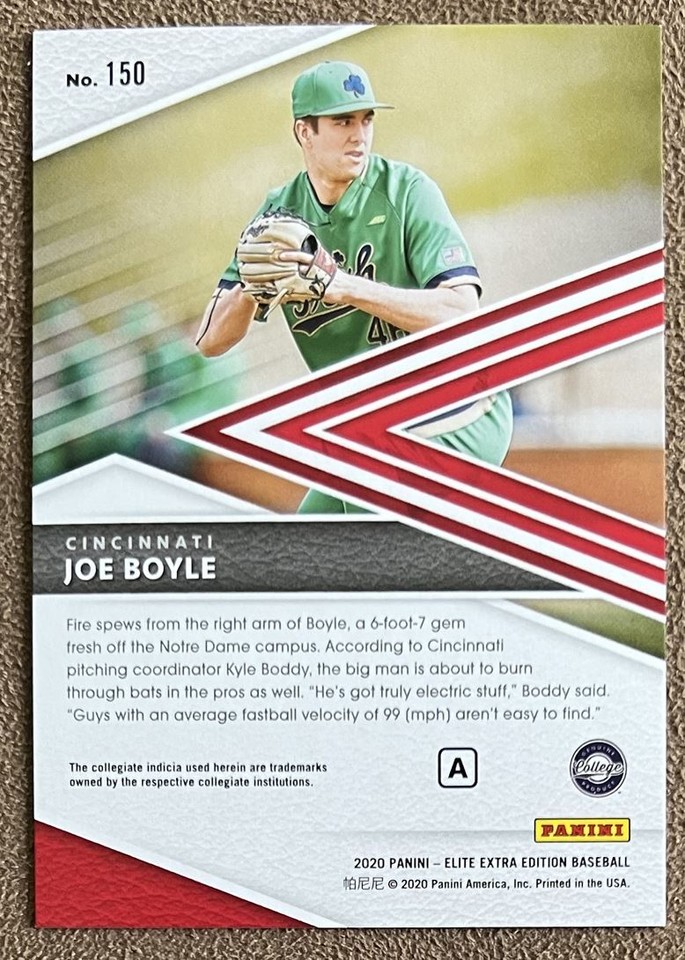 2020 Panini Elite Extra Edition Prime Numbers Joe Boyle Rookie /240 ...