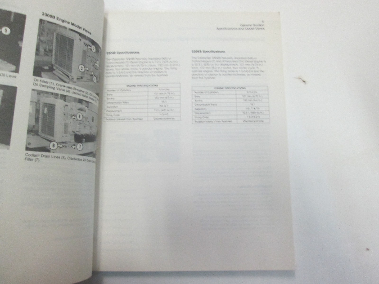 Caterpillar 3304B 3306B Industrial EPG Generator Set Diesel Manual ...