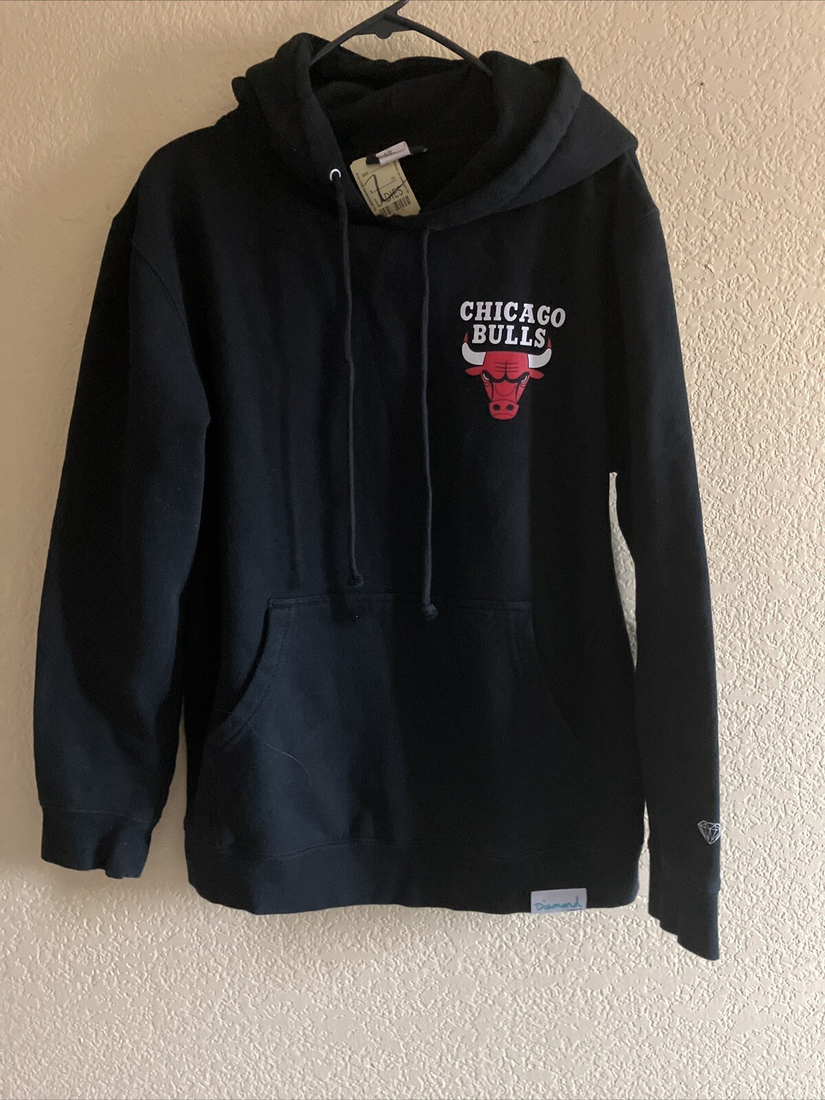 Vtg 2000s Diamond x Space Jam Chicago Bulls Hoodie li… - Gem