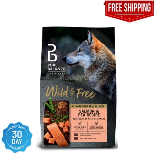 Pure Balance Wild & Free Salmon & Pea Recipe Dry Dog Food, Grain-Free 4 ...