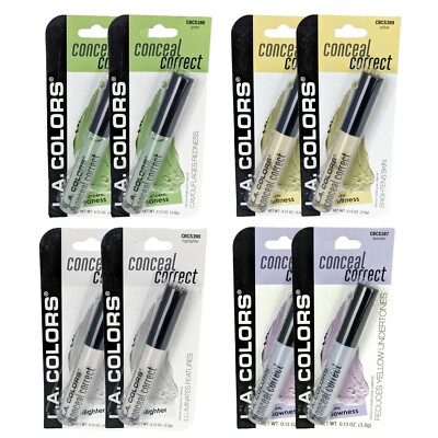 2 Pack L.A. Colors Conceal Correct, Smooth Coverage Concealer, 3.8g ...