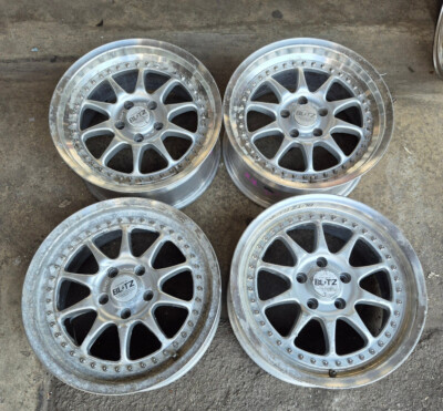 JDM 17" Blitz Racing type 01 wheels rims for sxe10 dc2 z32 z31 240sx ...