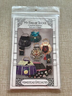 Homestead Specialties SEWING PATTERN “My Bag Of Tricks” 3 Styles of ...