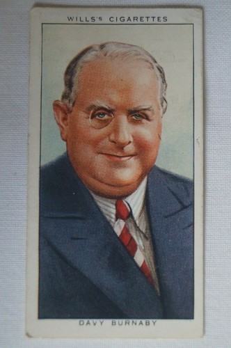 Radio Celebrities Vintage 1934 Pre WWII Wills Collector Card Davy ...