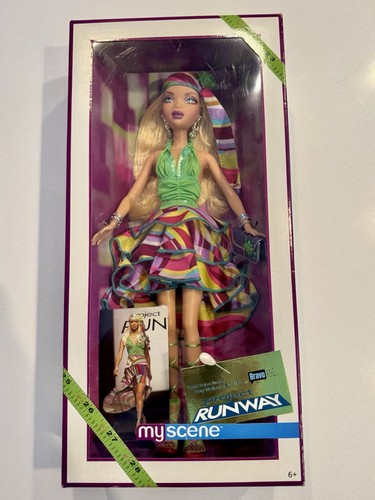 Barbie My Scene Project Runway Barbie Doll Vintage Green Pink Blue | eBay