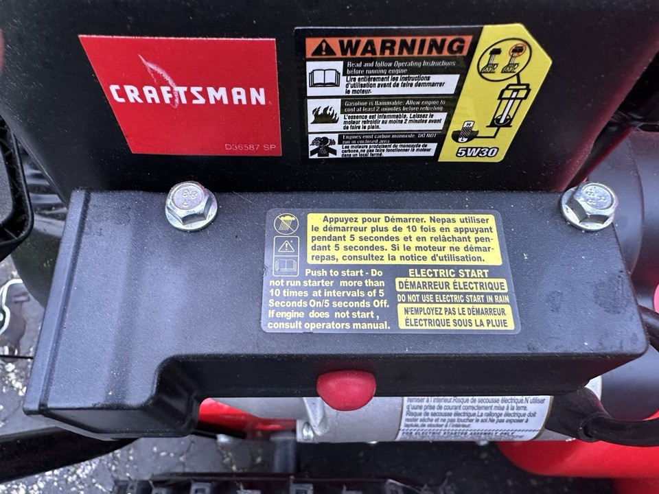 Craftsman 24” Electric Start Snowblower | eBay