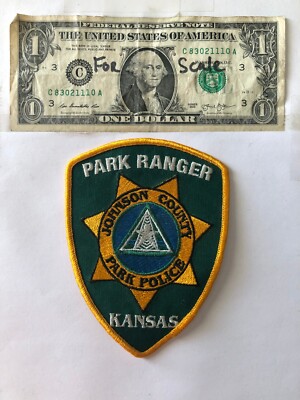 Johnson County Park Police Ranger Kansas Police Patch un-sewn in Great ...
