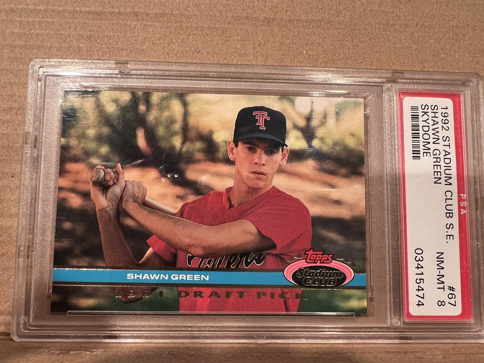 1992 Topps Stadium Club S.E. Skydome #67 Shawn Green RC Rookie PSA 8 NM ...