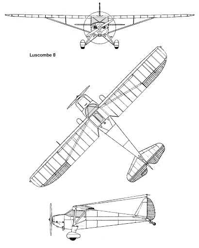 Luscombe 8E Silvaire Deluxe Airplane Desktop Kiln Dried Wood Model ...