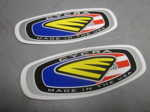 NOS Cycra Motorcycle Motocross MX Plastics Accessories Stickers Set QTY 2