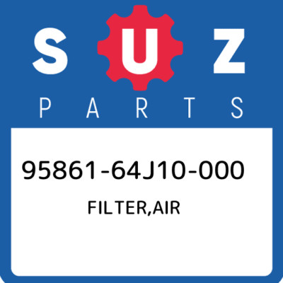 95861-64J10-000 Suzuki Filter,air 9586164J10000, New Genuine OEM Part ...