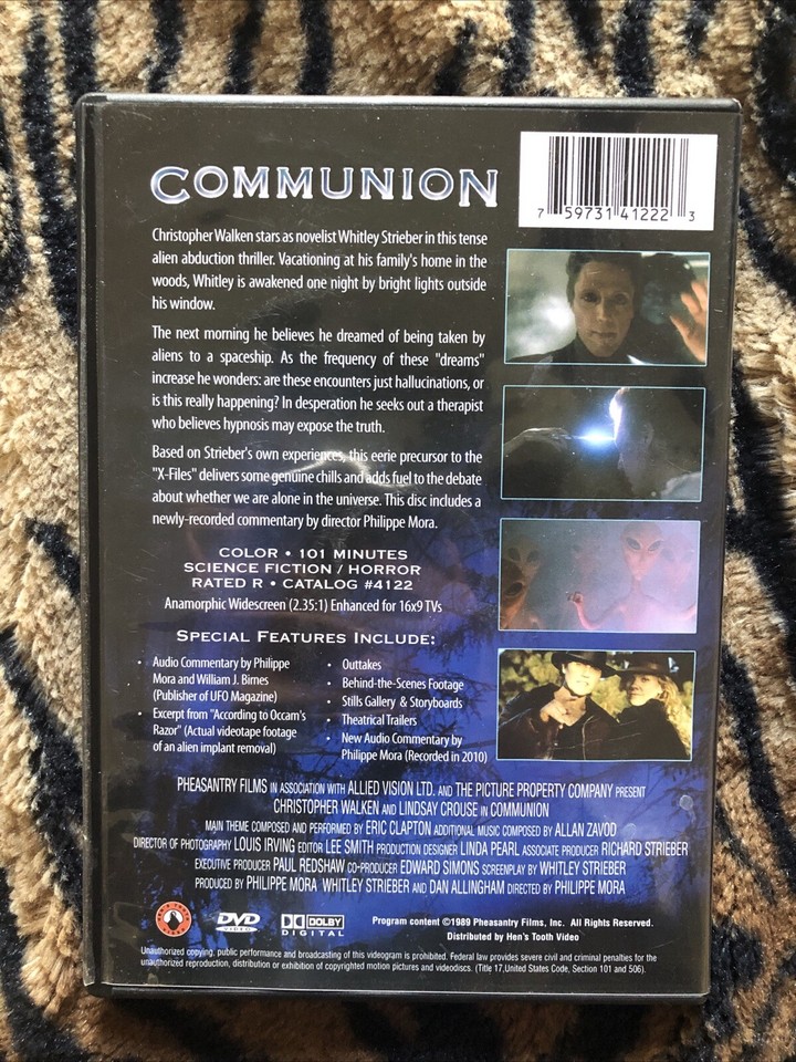 Communion DVD Widescreen - Christpher Walken - Linsay Crouse ...
