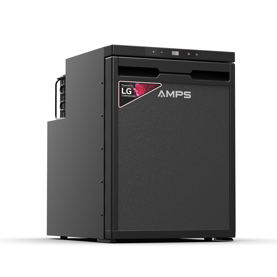 AMPS Fridge 50L - Camper/Motorhome 12V | 24V Fridge | Freezer with LG ...