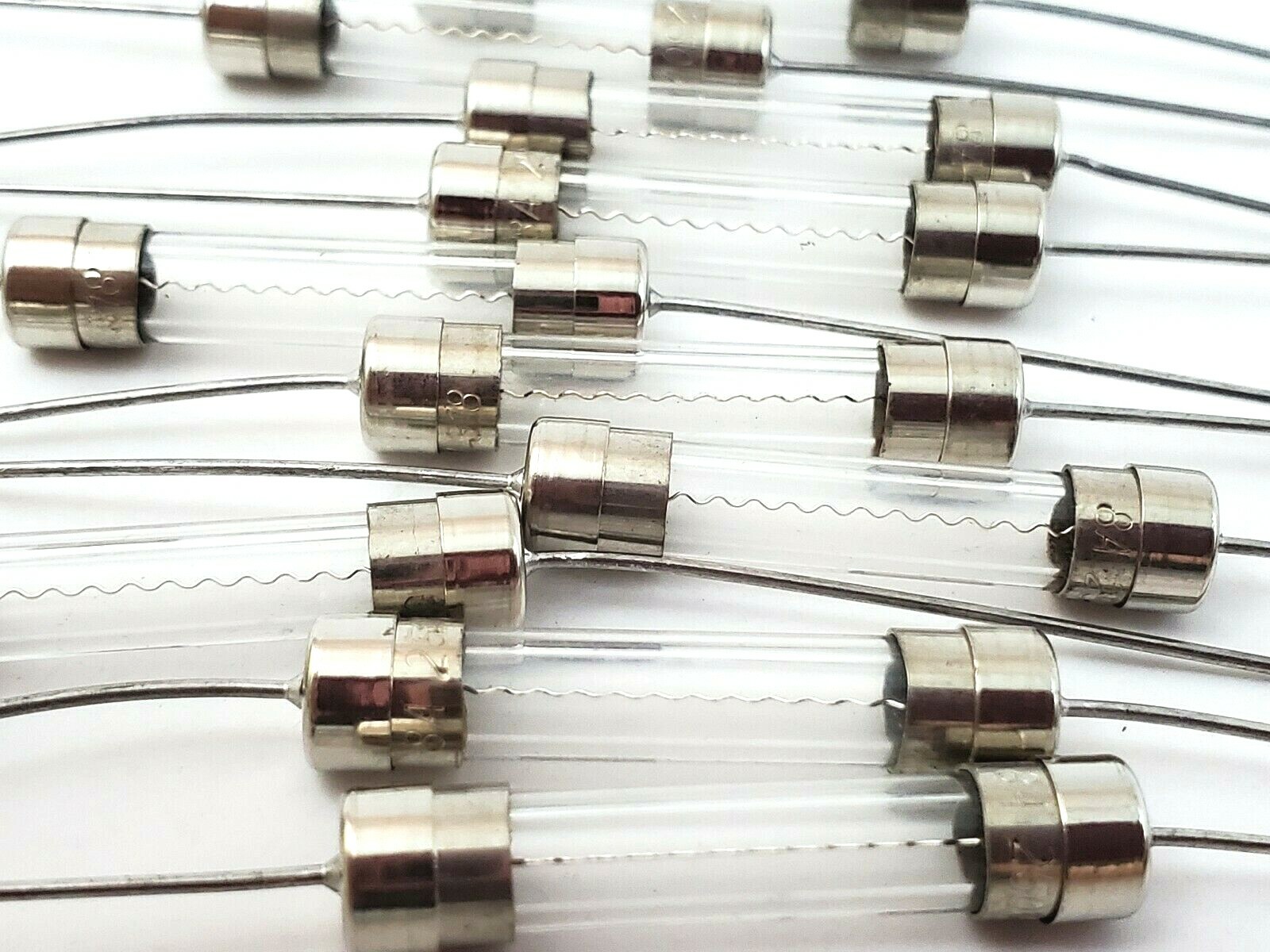 Lot of 10 Littelfuse 3AG 8A 250 Volt 8 Amp Fast Acting Glass Pigtail ...