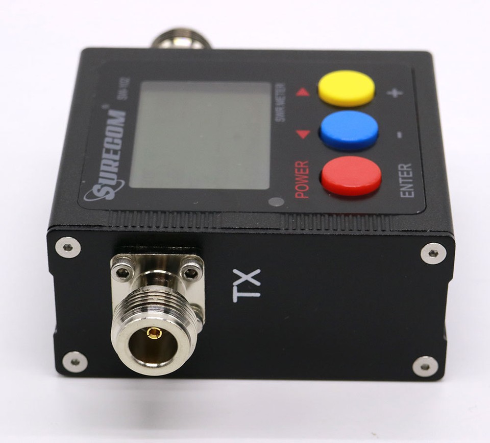 SURECOM Power & SWR Meter SW-102 VHF UHF 126-525Mhz Digital 120W N ...