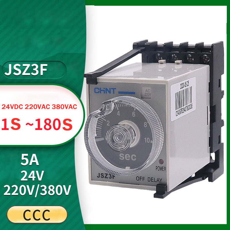 24VDC 220VAC 380VAC Power Off Delay Timer Time Relay 0.1S-3Min JSZ3F ...