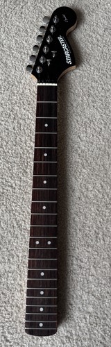 2008 Fender Starcaster Stratocaster Rosewood Neck with Black Metallic ...