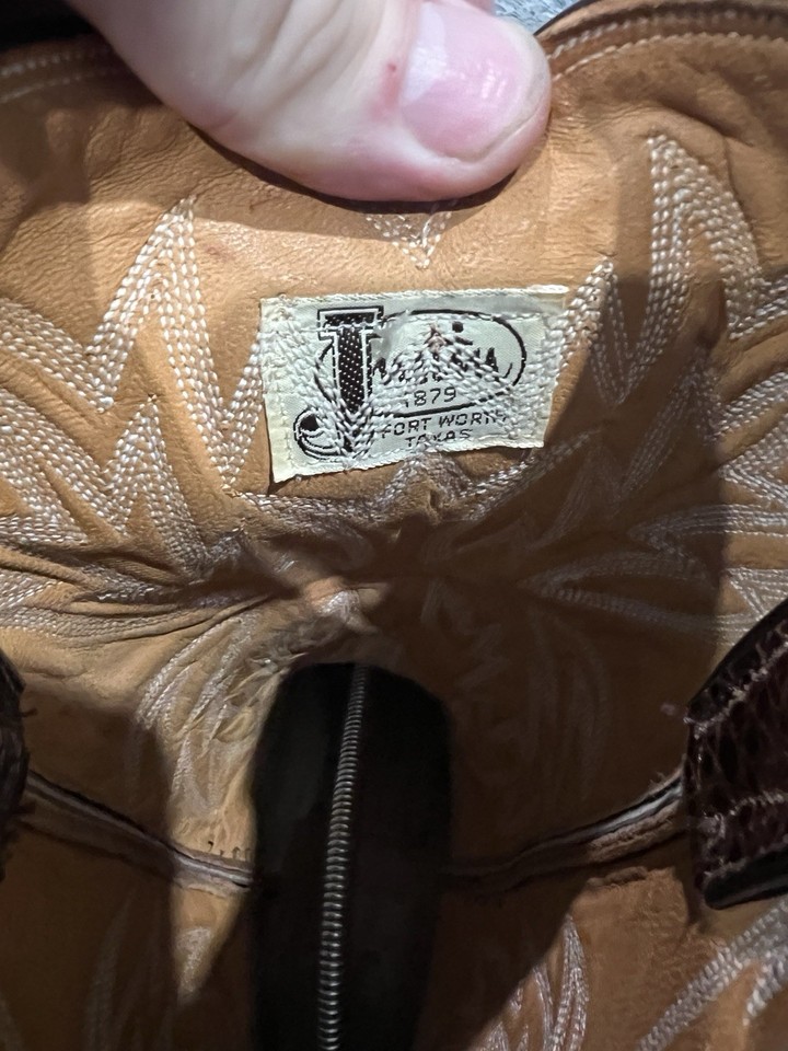 Justin RARE Turtle pre band Cowboy Boots 11.5B | eBay